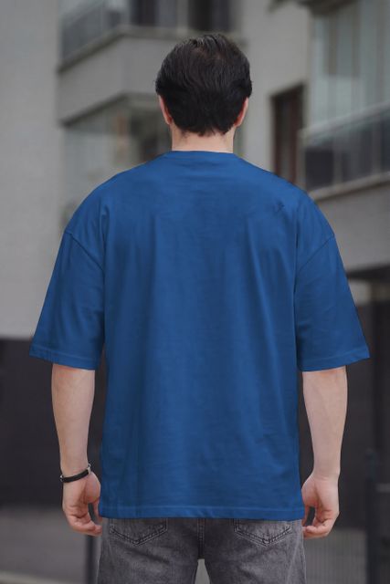 FEEL TRACK Solid Men Round Neck Blue T-Shirt - Buy FEEL TRACK Solid Men ...