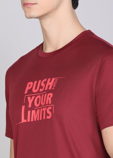 HRX by Hrithik Roshan Typography Men Round Neck Red T-Shirt - Buy HRX ...