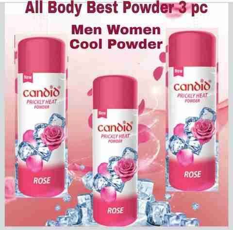 New Candid Prickly Heat Skin Infection Itching Fungal Rose Cool powder ...