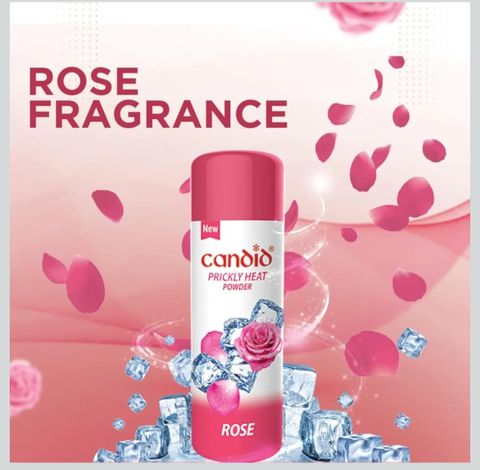 New Candid Prickly Heat Skin Infection Itching Fungal Rose Cool powder ...