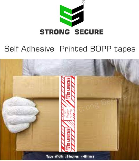 STRONG SECURE Self Adhesive Bopp Security Seal Packing Shipping Tape 2 ...