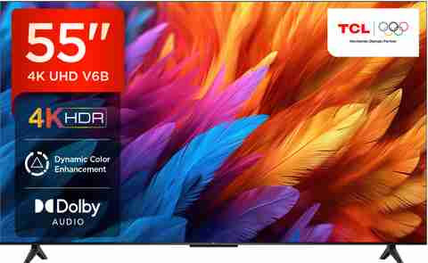TCL V6B 139 cm (55 inch) Ultra HD (4K) LED Smart Google TV with 24W ...