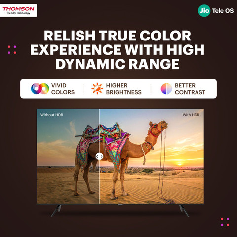 Thomson TV 108 cm (43 inch) QLED Ultra HD (4K) Smart JioTele OS TV 2025 ...