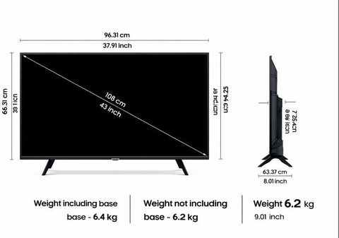 Samsung SAMSUNG F5500 108 cm (43 inch) Full HD LED Smart Tizen TV with ...