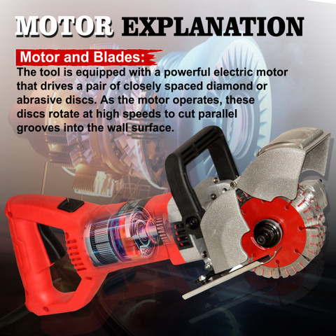 Digital Craft Electric Wall Chaser, Groove Slot Cutting Machine Steel ...