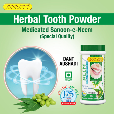 looloo Herbal Medicated Tooth Neem Powder |Tooth and Gum Powder - Buy ...
