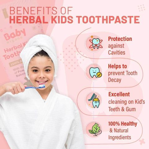 BabyOrgano HERBAL KIDS TOOTHPASTE With the goodness of Powerful Herbs ...