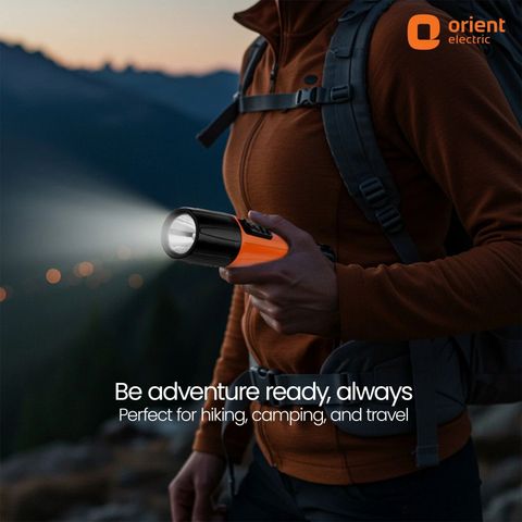 Orient Electric Bolt Rechargeable Torch Light LED, LED01WTC-BOLT Torch ...