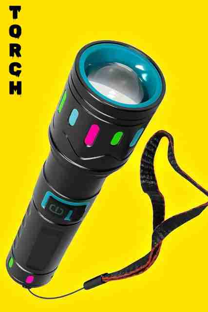 3BAAN A373 Heavy Duty LED Torch Light with Long Battery Backup Torch ...