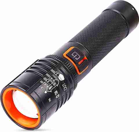 Care 4 USB Rechargeable Long Range Torch Light For Emergency Torch ...
