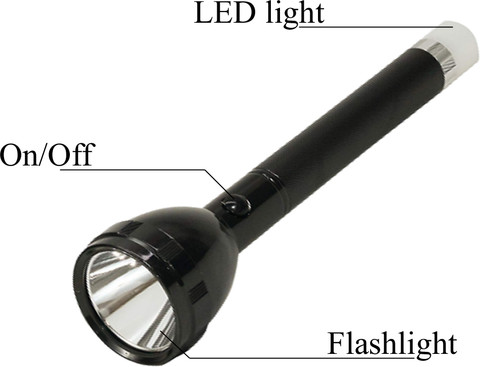 LED FLASHLIGHT Rechargeable High Power Heavy Duty LED Torch light Torch ...