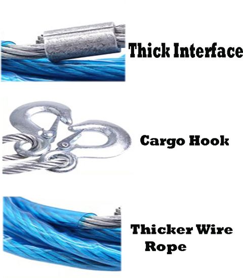 MATIES Heavy Duty 12Mm Steel Wire Emergency Super Strong With Dual Hook ...