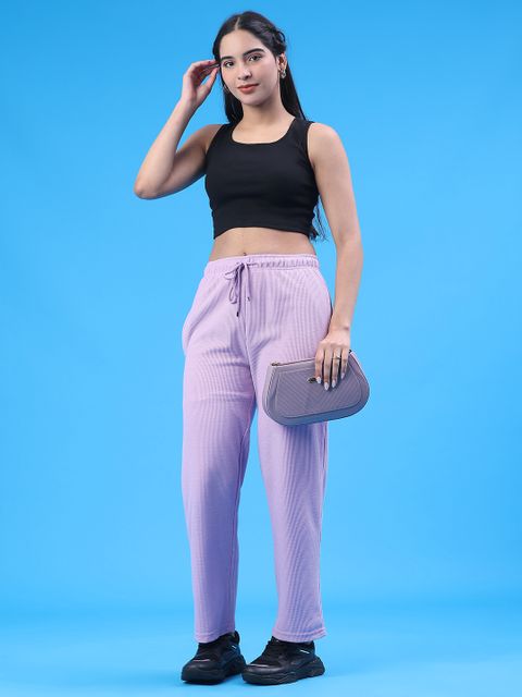 V-MART Solid Women Purple Track Pants - Buy V-MART Solid Women Purple ...