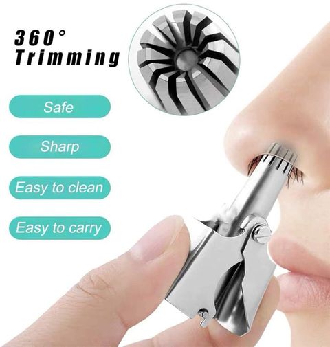Belanto Manual Nose & Ear Hair Clipper Trimmerwith Storage Case for Men ...