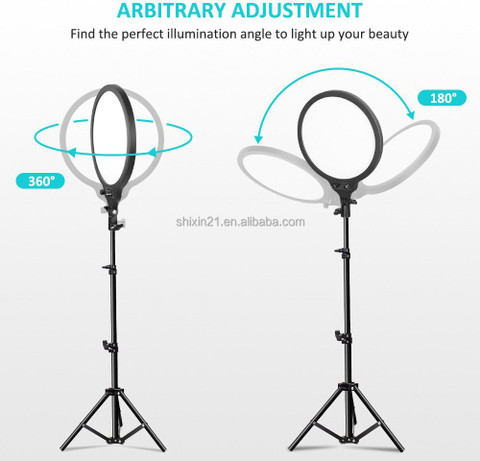 FKU NEEPHO PL26CM Led Round Panel Light with 7 FEET Tripod N Phone ...