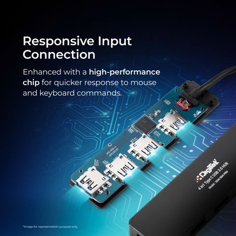 DIGITEK DUH 004 PRO DUH 004 PRO High Speed USB C Hub with 4 USB Ports ...