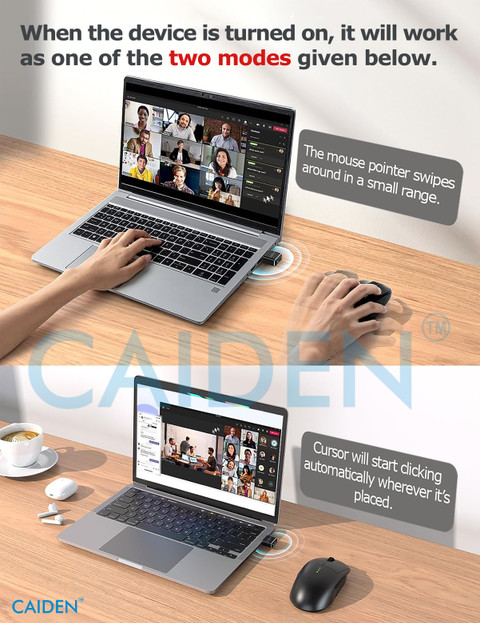CAIDEN Auto Clicker Mouse|Jiggler|Shaker|Mover|Undetectable Device|On ...