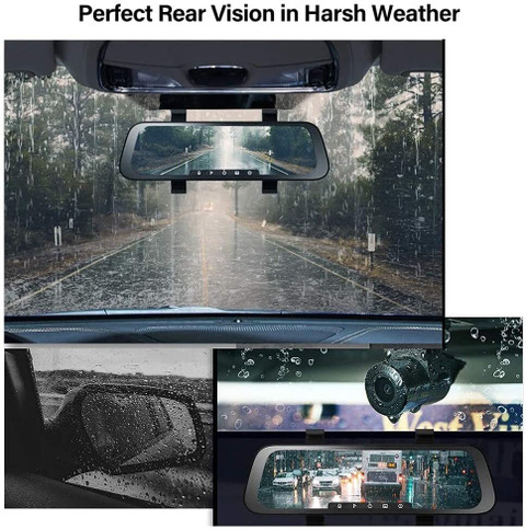 70MAI Rearview with Night Vision Rear Cam,1080P Front & Rear Recording ...