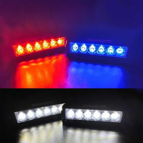 BXtremeZ Front Warning Light Red Blue White Flashing Strobe Light Bar ...