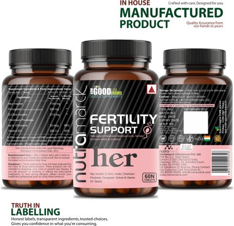 NUTRAMARCK Fertility Support Her Tablets | Enhances Female Reproductive ...