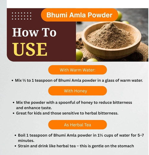 BrijBooti Bhumi Amla Powder - Bhoomi Awla Powder- Phyllanthus Niruri ...