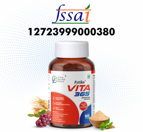 FYTIKA HEALTHCARE PRODUCTS Vita 365, 3 in 1 Multivitamin - For Men ...