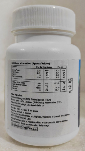 VITAPLUS CLUB CCM Calcium Chewable Tablets For Joint, Muscle, Strong ...