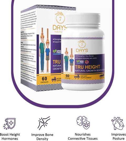 7 Days Height increase medicine, Height Growth capsule Powder, Height ...