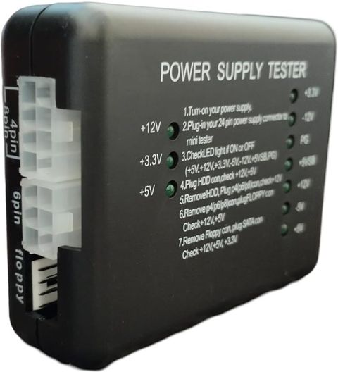 Paruht Power Supply Tester PC Motherboard, PSU, ATX, SMPS LED Light 24 ...