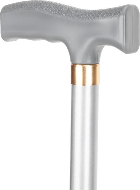 DR DOC Limited Edition T-Handle Walking Stick | Glossy Grey | Height ...