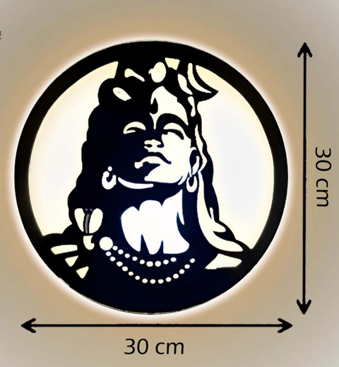 XAZE CRAFT Lightning Lord Shiva LED Wall Decor Price in India - Buy ...