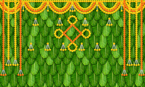 leaf background decoration