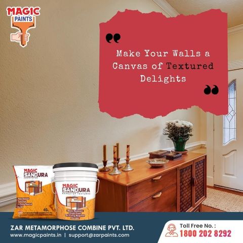 Magic Paints Stone Art Wall Texture Paint | Natural Stone Effect Finish ...