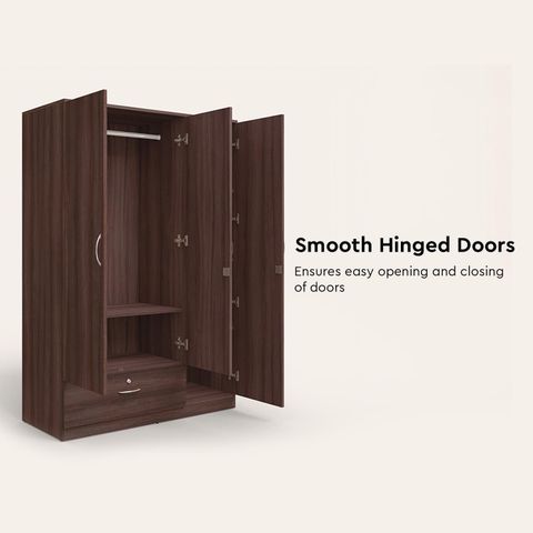 Godrej Interio Ewa Engineered Wood 3 Door Wardrobe Price in India - Buy ...