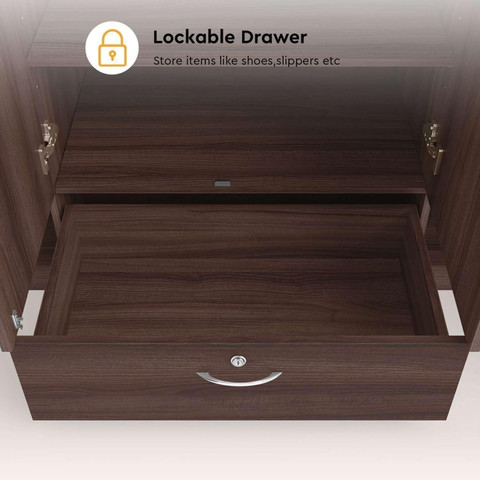 Interio by Godrej Ewa Engineered Wood 4 Door Wardrobe Price in India ...