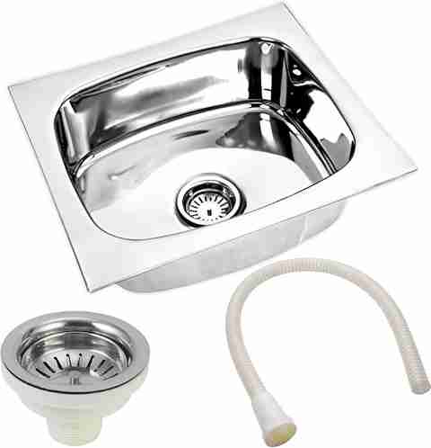 PLANET XERO Kitchen Sink 18x16 Inches Glossy Finish Stainless Steel ...