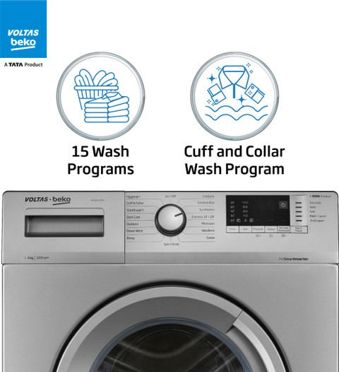 Voltas Beko by A Tata Product 6 kg Hygiene+ and Pro Smart Invertor ...