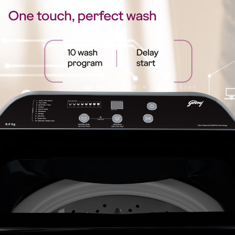 Godrej 8 kg With AI Tech And Zero Pressure (0.02 MPa) Technology With ...