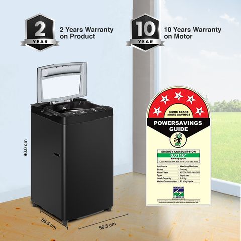 Godrej 7 kg 5 Star with i-Wash technology Washing Machine Fully ...