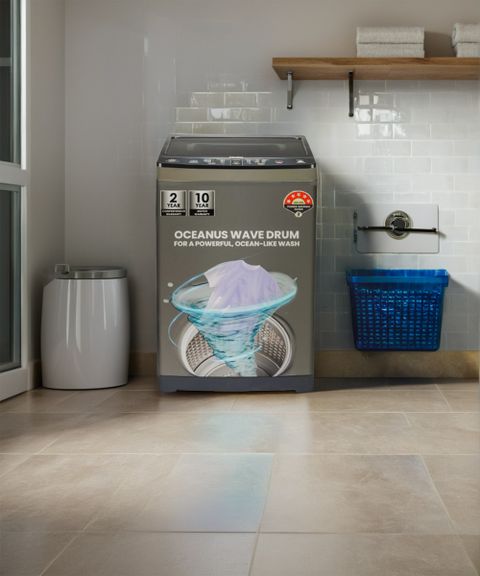 Haier 8 kg Powerful Storm Pulsator, Custom Wash Cycles with Quick Wash ...