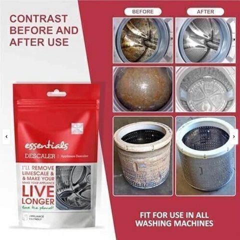 Stars DESCALING POWDER FOR WASHING MACHINE FRONT AND TOP LOAD, DRUM ...