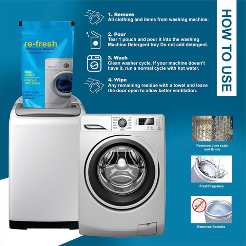 Samsung Washing Machine Drum Cleaning Descaler Powder For Top & Front ...