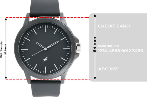 Fastrack 38024PP25 Fastrack Tees Black Dial Black Silicone Strap Unisex ...
