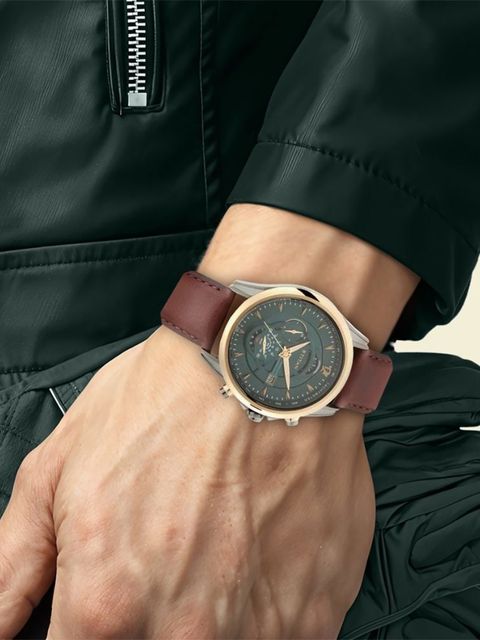 Titan NQ1830KL02 Titan Maritime Pro Chronograph Green Dial Brown ...