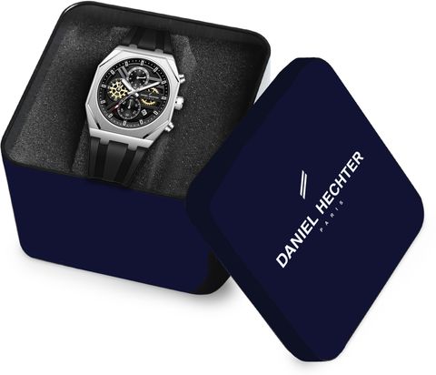DANIEL HECHTER Model DHM1007 Analogue Silver Dial Men's Watch Analog ...