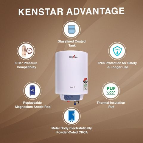 Kenstar Star F 25L Water Heater 25 L Storage Water Geyser Price in ...