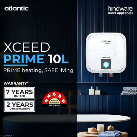 Hindware Smart Appliances Xceed Prime 10 L Storage Water Geyser Price ...