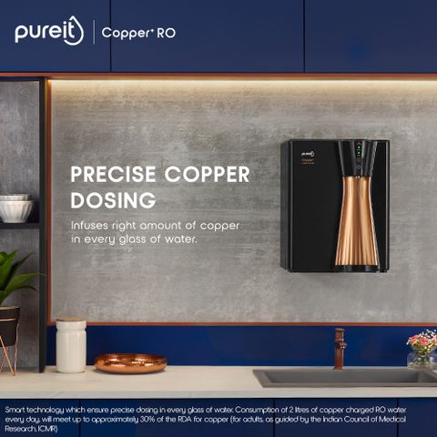 Pureit Copper 8 L RO + UV + MF + Minerals + Copper Water Purifier ...
