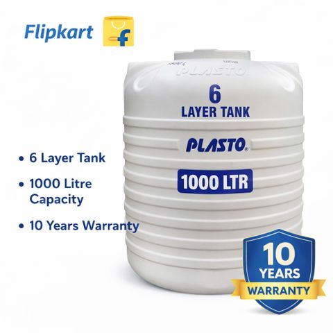 Plasto 6 layer 1000 L Water Tank Price in India - Buy Plasto 6 layer ...