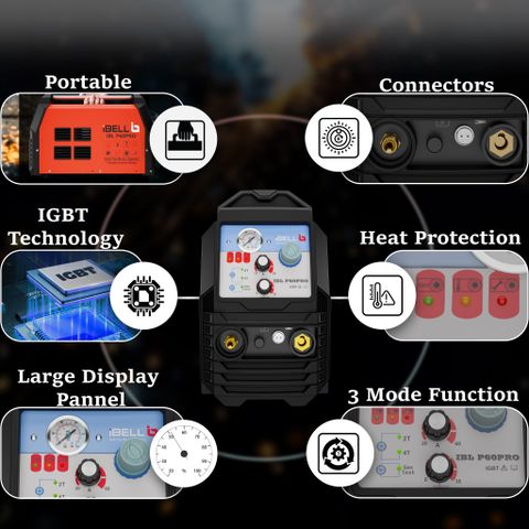 iBELL IBL P60 PRO Plasma Cutter,60A HF Pilot Arc Plasma Cutting Machine ...